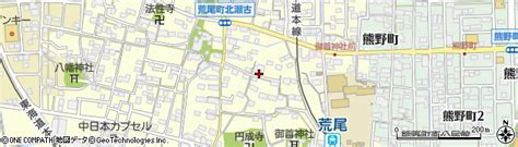岐阜県大垣市荒尾町1194の地図 住所一覧検索｜地図マピオン