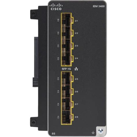 cisco catalyst ie3400 with 8 ge sfp ports expansion module