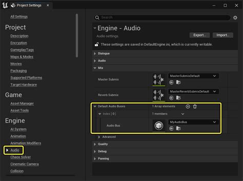 Audio Bus Overview | Unreal Engine 5.4 Documentation | Epic Developer Community