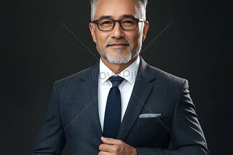 자신감있는 중년 남자