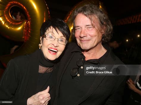 Chita Rivera And David Leveaux Pose At Chita Riveras 90th Birthday