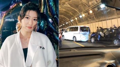 26歲女星遇「連環車禍」！11台車撞爛 赴日煉獄畫面曝