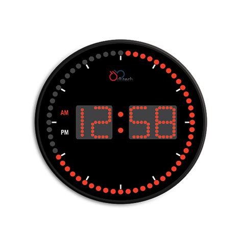 DBTech Stylish Big Large Digital LED Clock W Circling LED Second Indicator EBay
