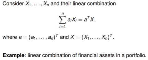 5 S 4 Linear Combinations Of Random Variables Flashcards Quizlet