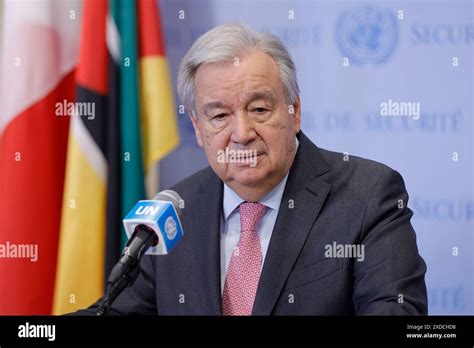 United Nations New York Usa June 21 2024 Un Secretary General
