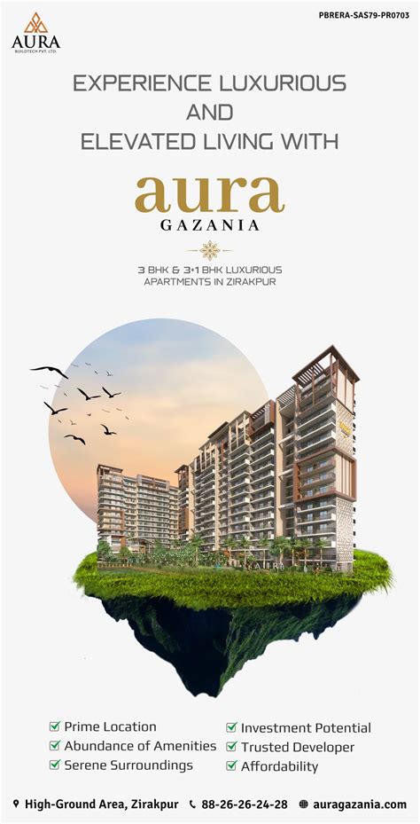 Best Luxury Flats In Zirakpur For Investment Aura Gazania Medium