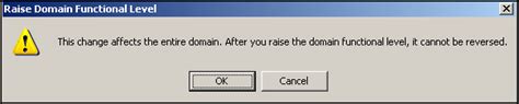 how to raise the forest and domain functional level for windows server