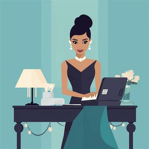 Premium Ai Image Flat Design Female Operator Working At Wedding