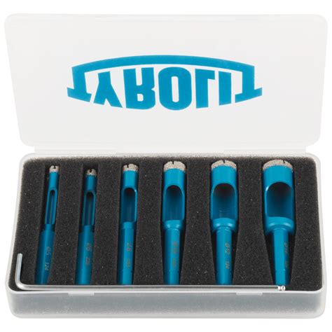 Tyrolit Tile Drilling Set Hex ˜ 5 14 Wet Dxtxyaufn 14x35xhex Ddt