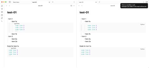 Need Help To Align Code Blocks Inside Nested Bullets Help Obsidian