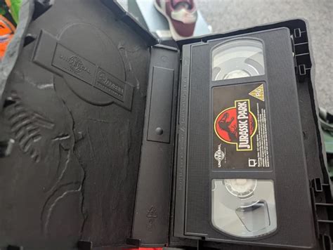 Vhs Video Cassette Movie Jurassic Park 1 1992 Limited Edition Fossil 3d