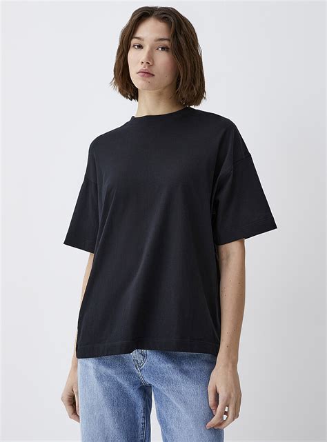 Le T Shirt Col Rond Jersey Mince Uni Coupe Ample Twik T Shirts De