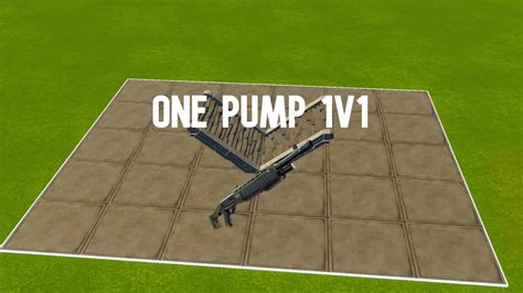 ONE PUMP 1V1 MAP Fortnite Creative Map Code Dropnite