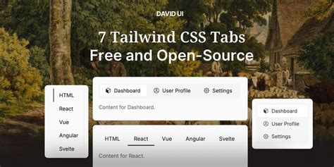 New Tailwind Css Tabs Free Open Source Dev Community