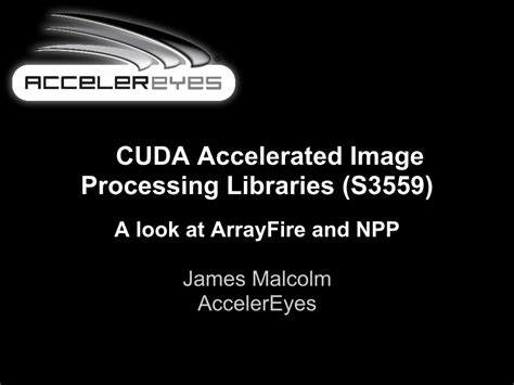 Pdf Processing Libraries S3559 Cuda Accelerated Imageon S3559