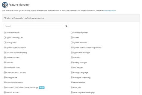 Managing WHM Feature Lists Krystal Hosting Knowledge Base