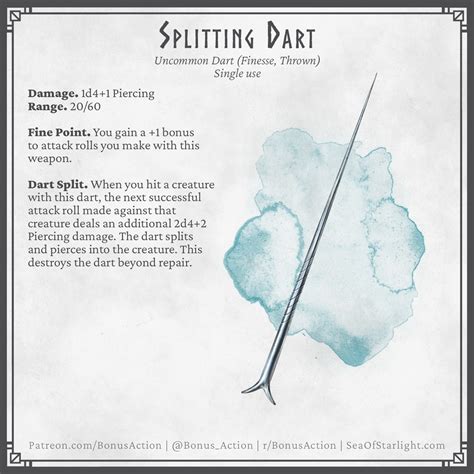 Splitting Dart Rbonusaction