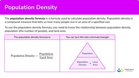Population Density Formula Population Density Calculation Banf
