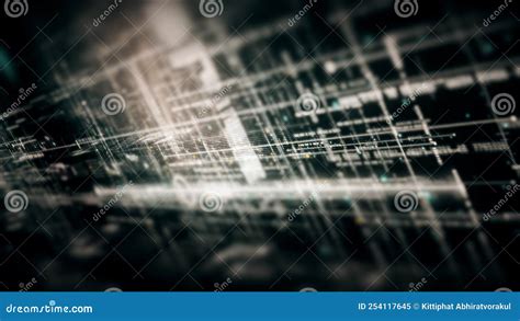Advance Data Matrix Cyber Environment Display Stock Illustration Illustration Of Digitally