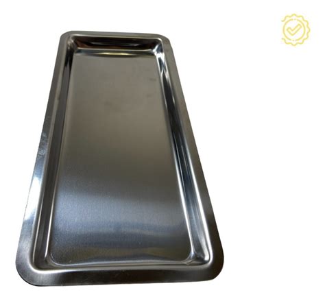 Bandeja Em A O Inox X X Cm Dentista Hospitalar Odonto Parcelamento Sem Juros