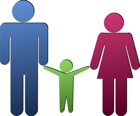 Familia De Tres Icono Vectores De Dominio Público