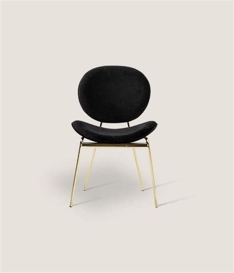Jvmoebel Stuhl Schwarzer Designer Stuhl Mit Edelstahlfüßen Moderne