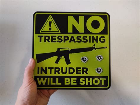 No Trespassing Sign By The Maker Chemists Printables Store