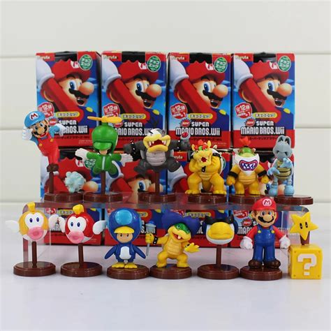 13pcslot Super Mario Bros Action Figure Mario Bowser Koopa Koopalings