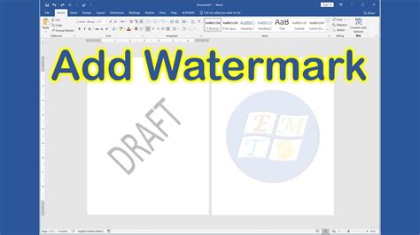 How To Add Watermark In Word 2007 Calendar Printable Templates
