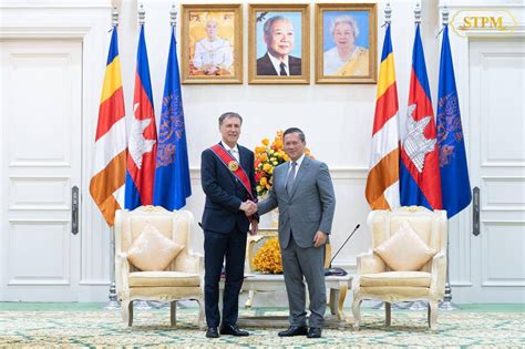 ឯកឧត្តមឯកអគ្គរដ្ឋទូតបារាំងជម្រាបសម្តេចបវរធិបតីពង្រឹងពីការពង្រីកកិច្ចសហប្រតិបត្តិការកម្ពុជា