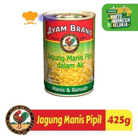 Jual Jagung Manis Pipil Kaleng Ayam Brand 425gr Shopee Indonesia