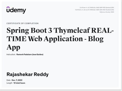 Rajashekar Reddy Emmadi On Linkedin Springboot Thymeleaf