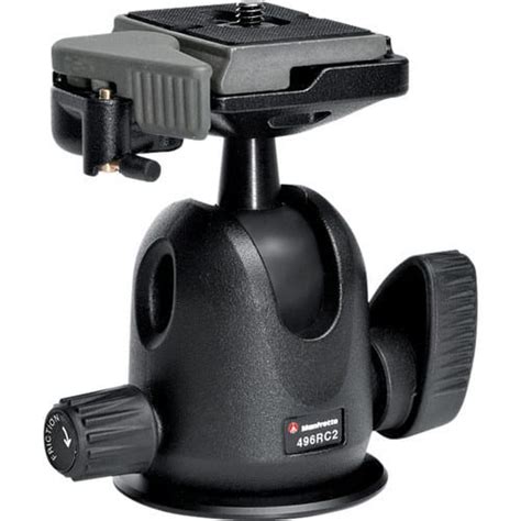 Manfrotto 496rc2 Compact Ball Head With Rc2 Quick Release C Mount