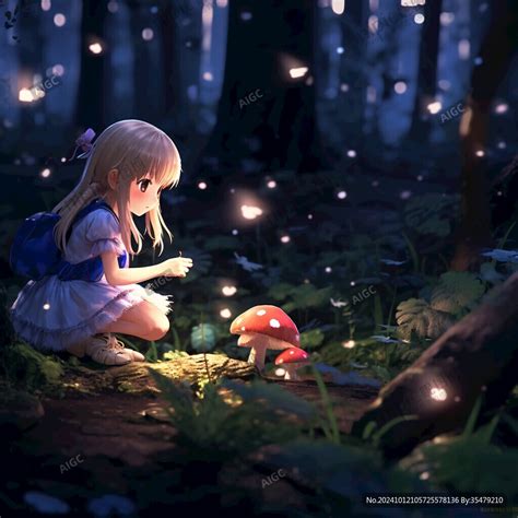 Ai创作图森林里的小女孩插画 采蘑菇的小姑娘插画 萤火虫森林 捡蘑菇的小姑娘 森林治愈系 森林采蘑菇女孩 小精灵插画 萤火虫之夜 采蘑菇的小姑娘 可爱精灵儿插 梦境爱丽丝 森林小蘑菇 采蘑菇小