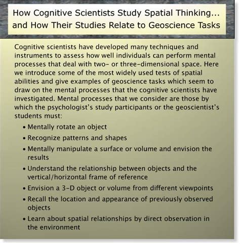 Individual Differences In Spatial Abilities
