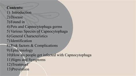 Final Capnocytophaga Infection By Gauri Gawandepptx