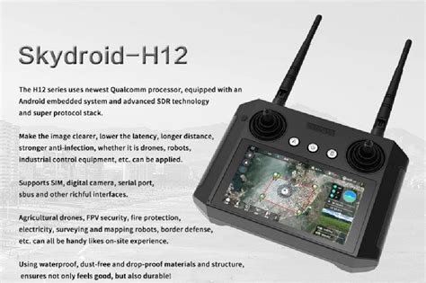 Skydroid H12 Inbuilt Display Remote Control With Camera For Drone