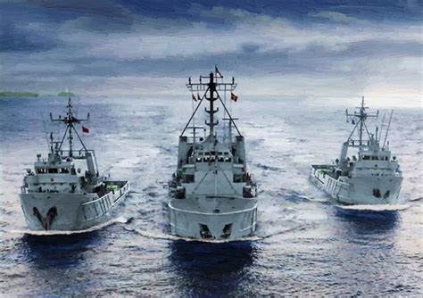 Hms Protector Hms Sentinel And Hms Guardian Limited Edition Art 25 £