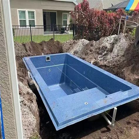 Outdoor Frp Grp Fiberglass Swimming Pool With Diving Feature