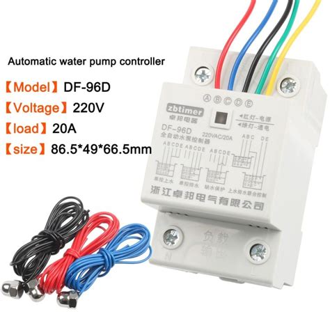Df 96d Automatic Water Level Controller Switch 20a 220v Water Tank Liquid Level Detection Sensor