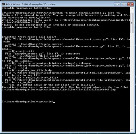 Not All Example Scenes Work Latex Error · Issue 494 · 3b1bmanim · Github