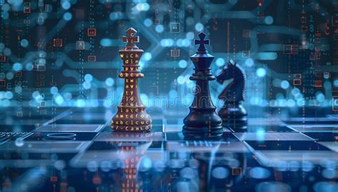 One Half Of Chess Piece Standing On Chessboard And Other One Filled