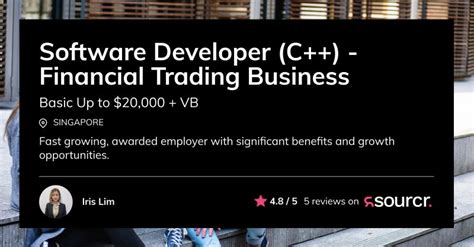 Iris Lim On Linkedin Software Developer C Financial Trading Tanjong Pagar Up To 18000
