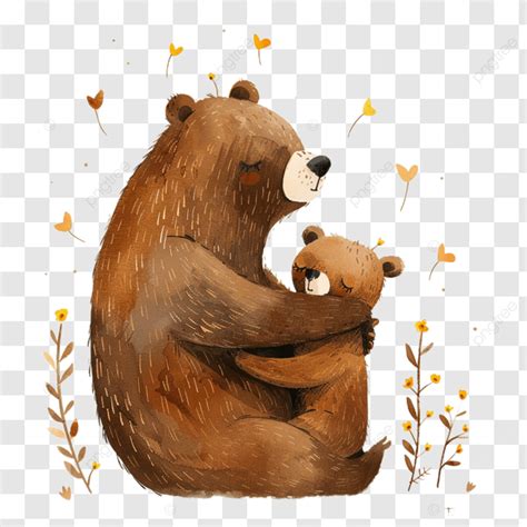 곰과 함께 행복한 아버지 날 카드 행복한 아버지의 날 축하 투명한 Png 일러스트 및 이미지 에 대한 무료 다운로드