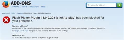 Firefox Blacklists Flash Player Due To Unpatched Day Vulnerabilities Ars Technica
