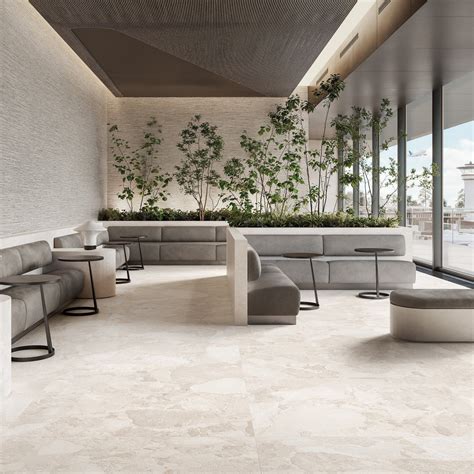 Jeddah Blanco Sassi Terrazzo Stone Wall And Floor Tiles 60cm X 120cm