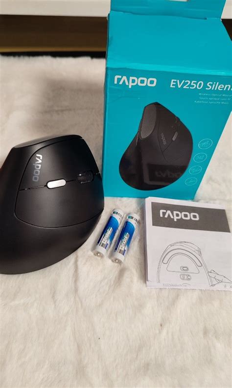 Rapoo Ev250 Silent Wireless Ergonomic Vertical Mouse Computers And Tech Parts And Accessories