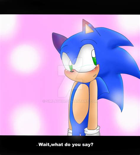 Sonic Blushing By Simlaykim On Deviantart