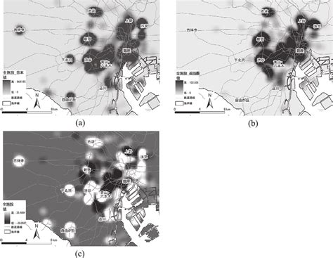 Kernel Density Estimation Surface For Spatial Distributions Of Tourist Download Scientific
