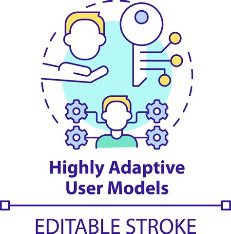 Highly Adaptive User Models Concept Icon Human Computer Interaction Abstract Idea Thin Line